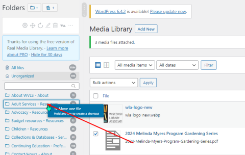 Managing the Media Library | LibWin Website Training